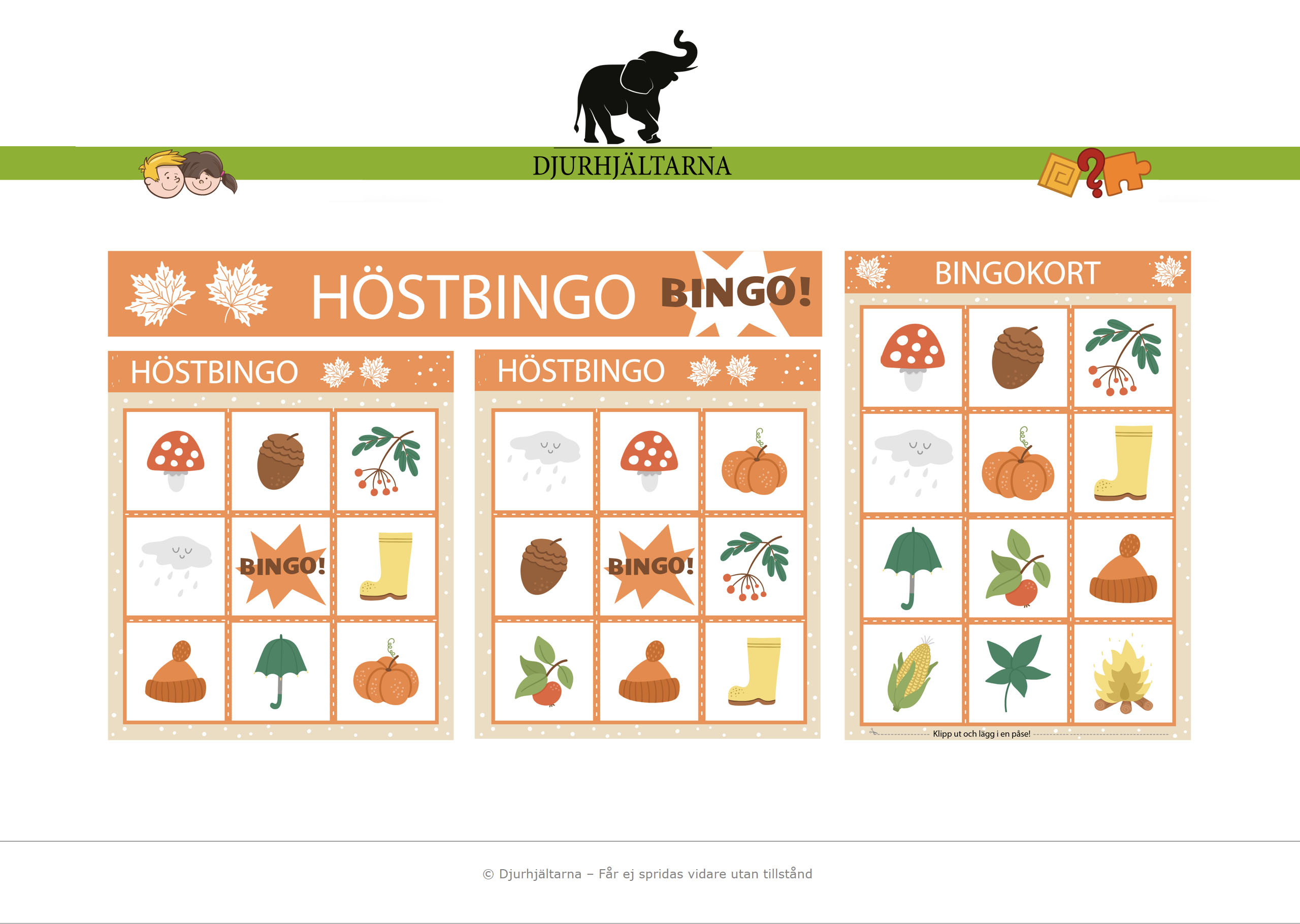 DOLD - Höstpaket - Djurhjältarna